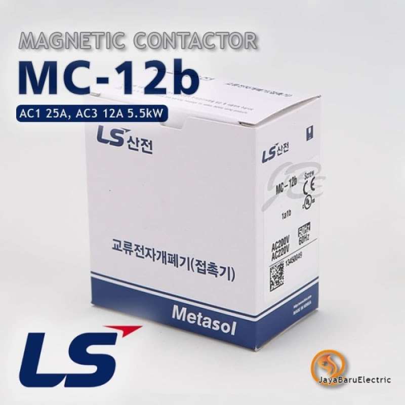 Jual Kontaktor / Contactor Ls Mc-12b Mc12b Mc12 110v 220v 380v Ac Coil ...