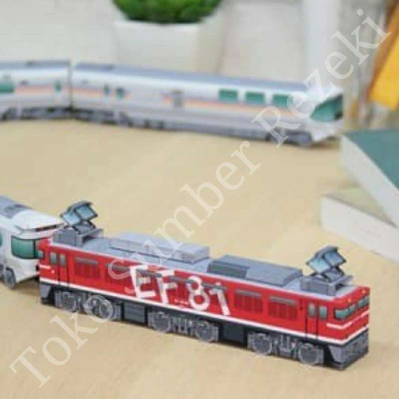 Jual Paper Craft Diorama Electric Locomotive EF81 95 Kereta Papercraft ...