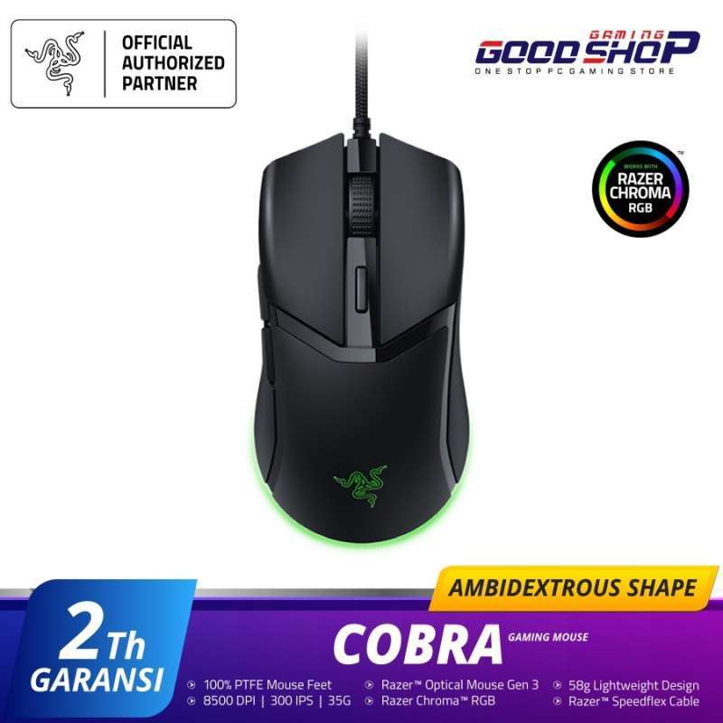Promo Razer Cobra - Lightweight Wired Gaming Mouse Rgb Diskon 18% Di ... Promo Razer Cobra - Lightweight Wired Gaming Mouse Rgb Diskon 18% Di ...
