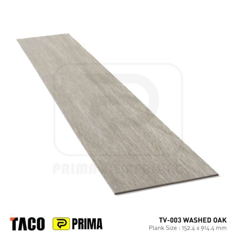 Promo Taco Lantai Vinyl 3mm Wood Series Tv-003 Washed Oak Diskon 23% Di ...