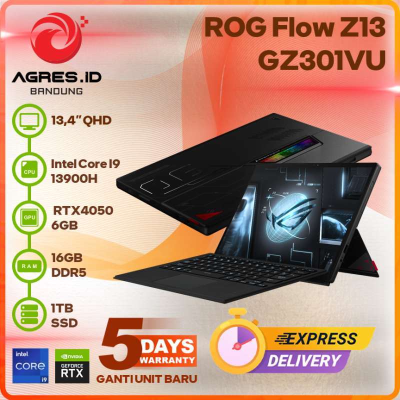 Jual Asus Rog Flow Z13 Gz301vu I9 13900h Rtx4050 16gb 1tb 13.4qhd Touch Di Seller Gamer Id ...