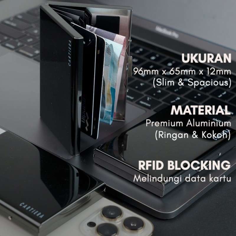 Jual Cartiera Slim Wallet - Dompet Rfid Slim Simple Elegant - Black ...