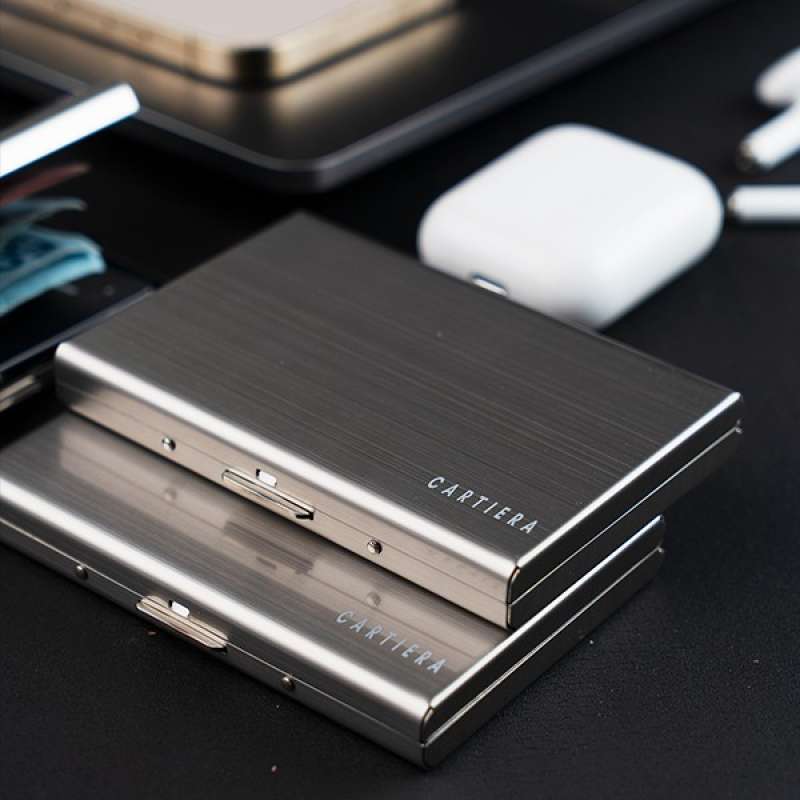 Jual Cartiera Slim Wallet - Dompet Rfid Slim Simple Elegant - Black ...