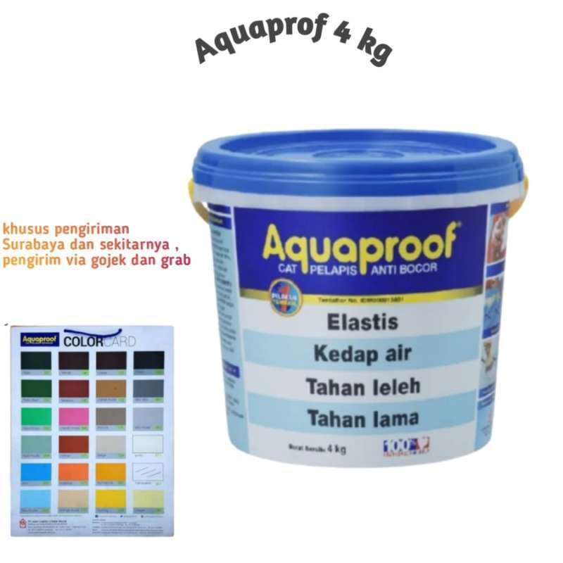 Jual Cat Aquaproof 4 Kg, Cat Waterproofing,cat Pelapis Anti Bocor ...