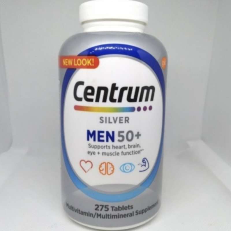 Promo Centrum Silver Men Man 50+ 275 Tabs Multivitamin Pria Usia Lanjut ...