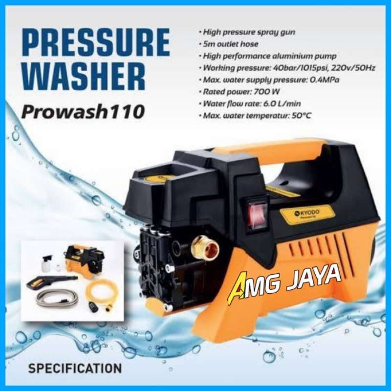 Promo Mesin Steam Cuci Mobil Ac Motor Jet Cleaner Kyodo Prowash 110 / ...