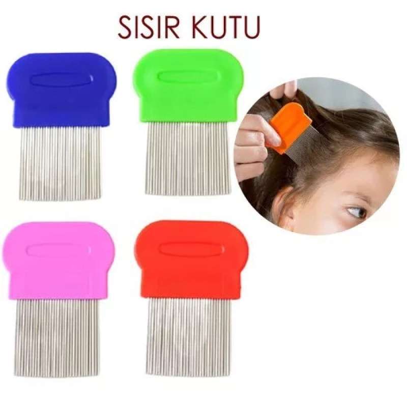 Jual Sisir Kutu Ketombe Sisir Serit Kutu Rambut dan Telurnya / Serit Kutu Logam Plastik di ...