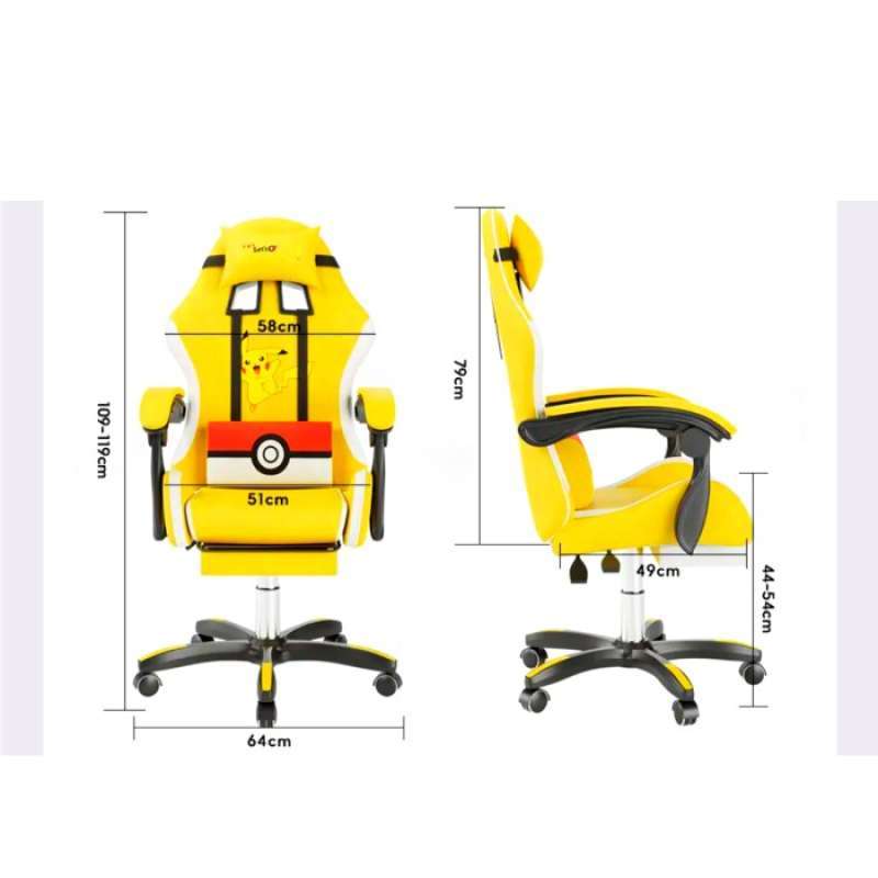 Jual Pokemon Gaming Chair Kursi Gaming Kursi Kerja Kantor Kursi Belajar ...