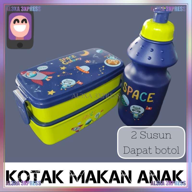 Promo Set Tempat Makan Anak 2 Tingkat - Tempat Makan Dan Botol Anak Space - Bhtc Diskon 25% Di ...