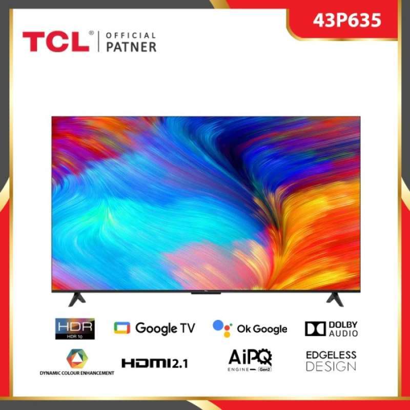 Promo 43p635 43 Inch Uhd 4k Smart Android Tv 43 Official Bezelless ...