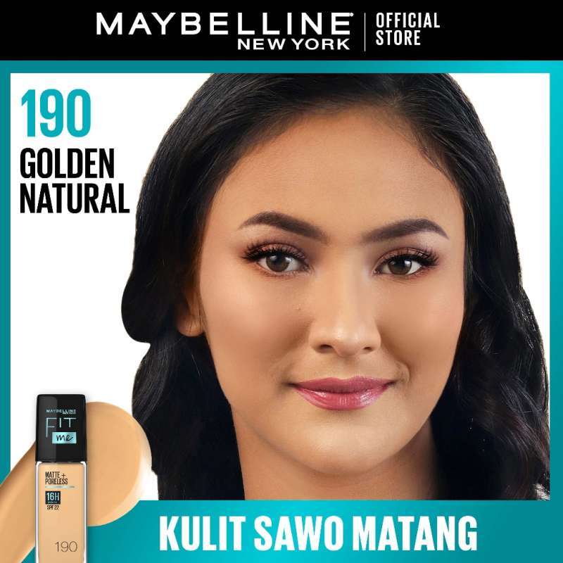 Jual Maybelline Fit Me Matte + Poreless Liquid Foundation Make Up 30ml ...