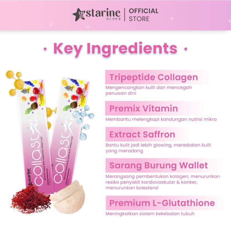 Jual Collagen Drink With Extract Salmon, Saffron, Dan Sarang Burung ...