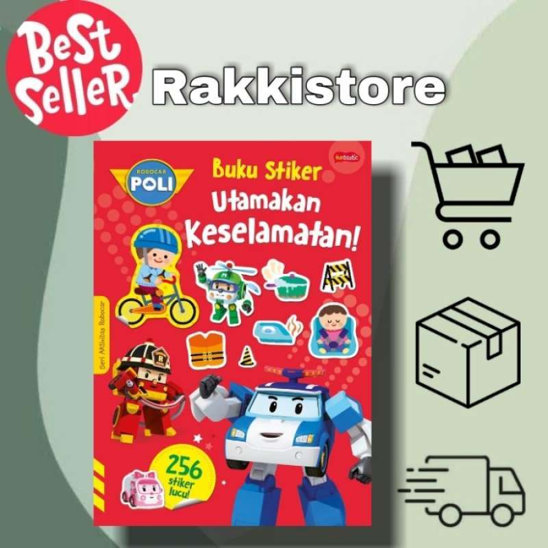 Jual Robocar poli buku stiker utamakan keselamatan di Seller Pilihan ...