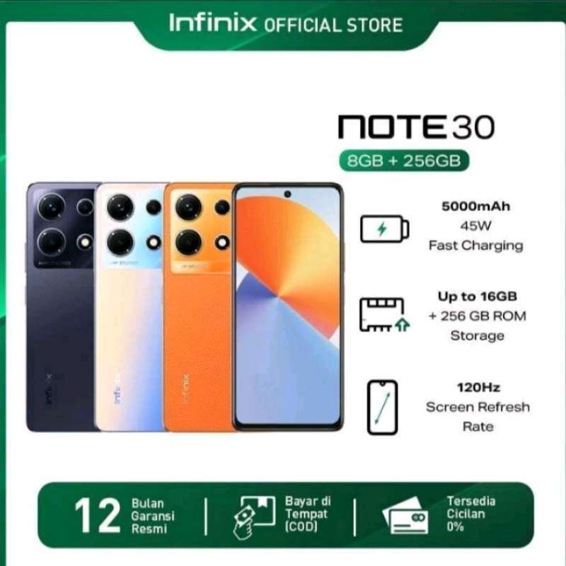 Jual Infinix Note 30 Surabaya Spesifikasi Original, Murah & Diskon ...