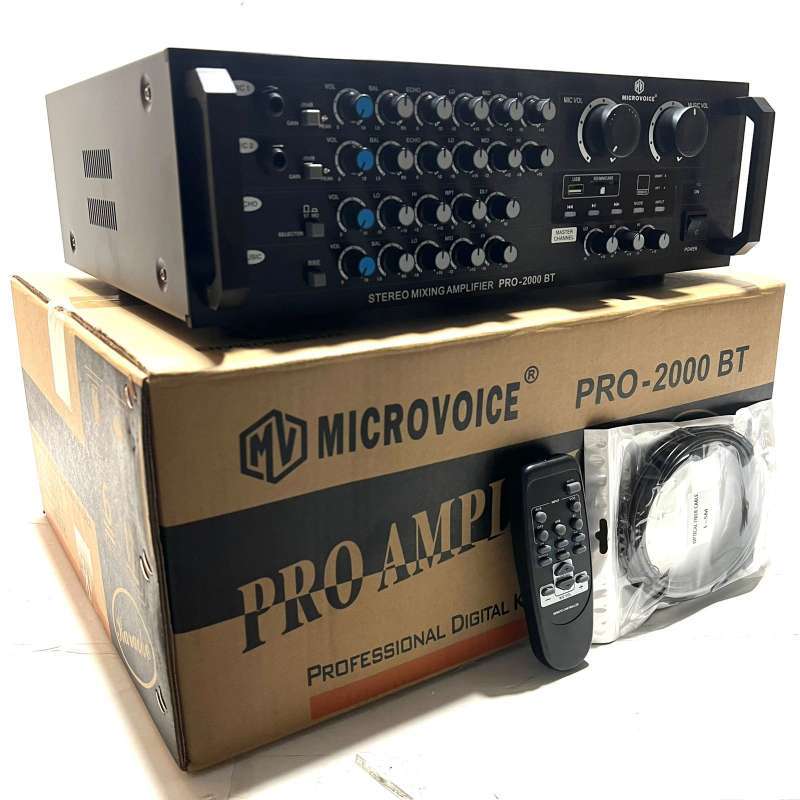 Jual Amplifier Karaoke Microvoice Pro 2000 Bt Original With Optical ...
