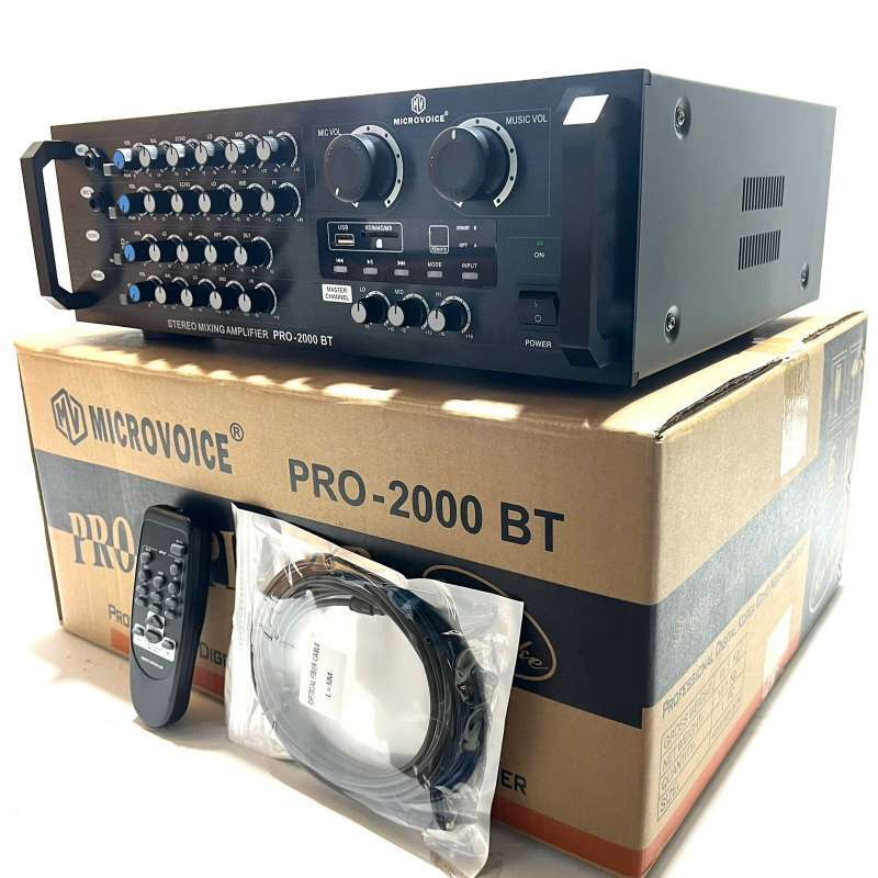 Jual Amplifier Karaoke Microvoice Pro 2000 Bt Original With Optical ...
