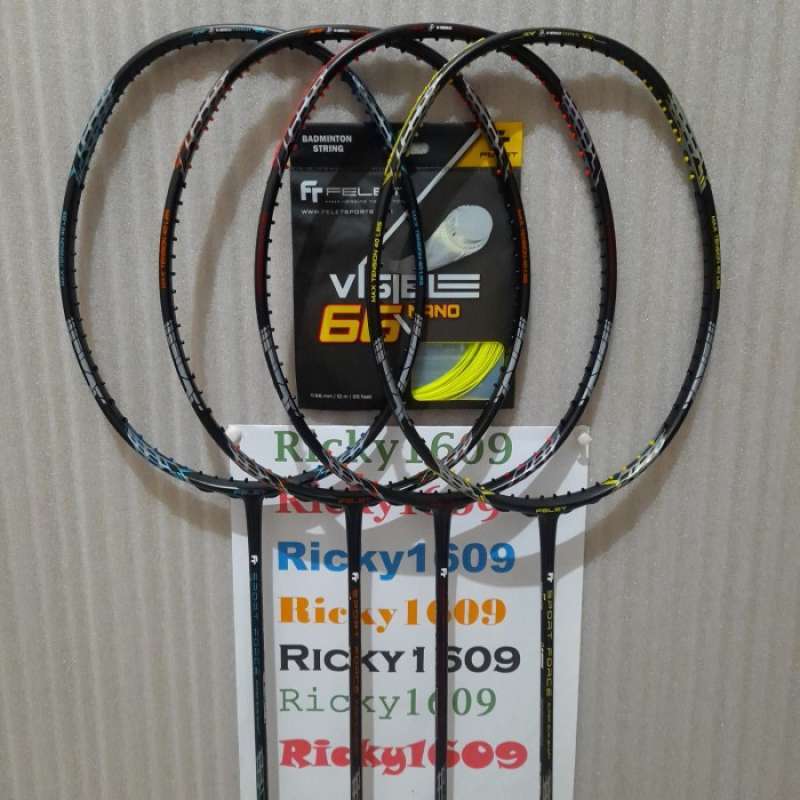 Promo Raket Badminton Felet Sport Force - Super Slim Shaft - 40 Lbs ...