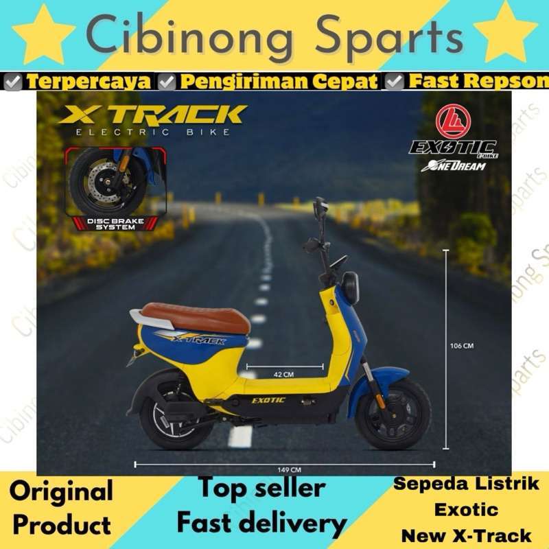 Jual Sepeda Listrik Motor Listrik Exotic X-track 500watt New Model ...
