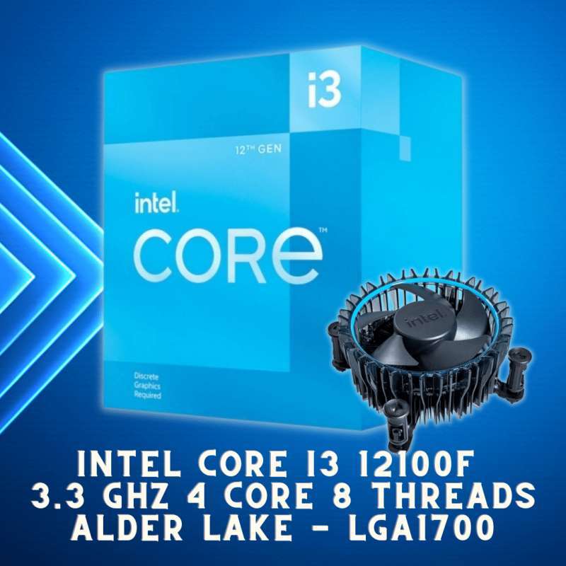 Jual Intel Processor Core i3-12100F 3.3-4.3GHz LGA 1700 Alder Lake Gen ...