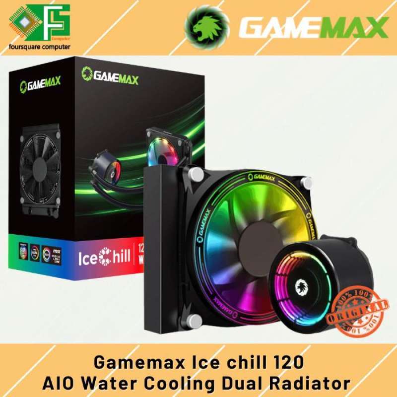 Jual Aio Water Cooling Gamemax Ice Chill 120 Argb Liquid Cooler Di ...