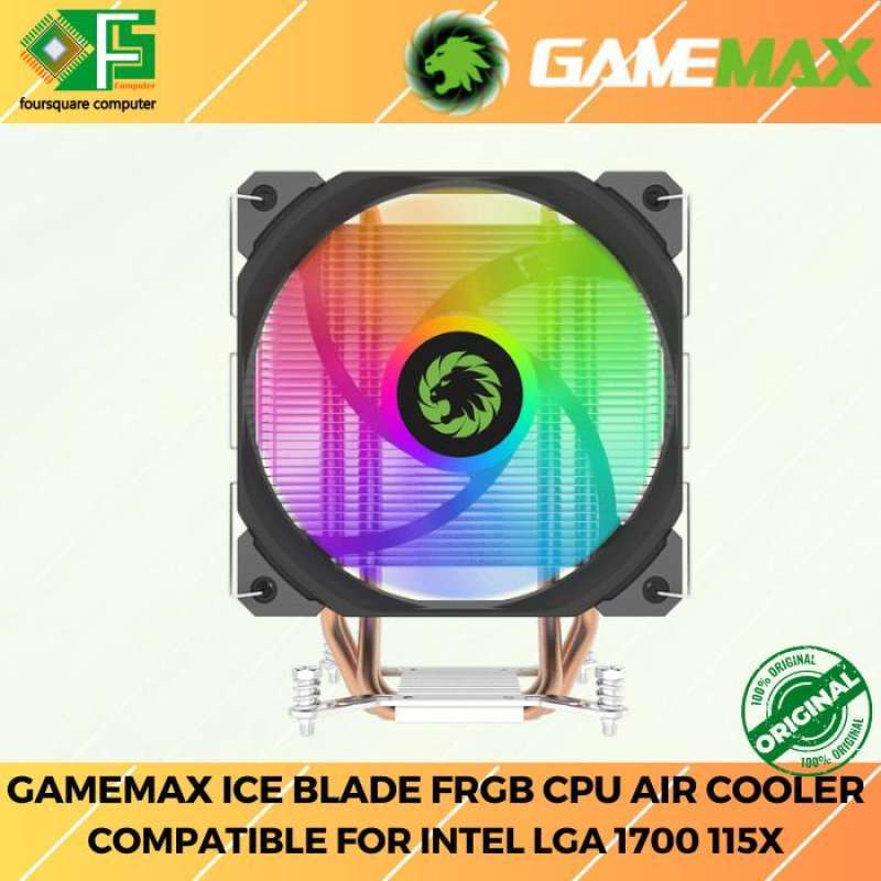 Jual Cpu Cooler Gamemax Ice Blade Frgb 4 Heatpipe Rgb Di Seller Foursquare Computer - Babakan ...