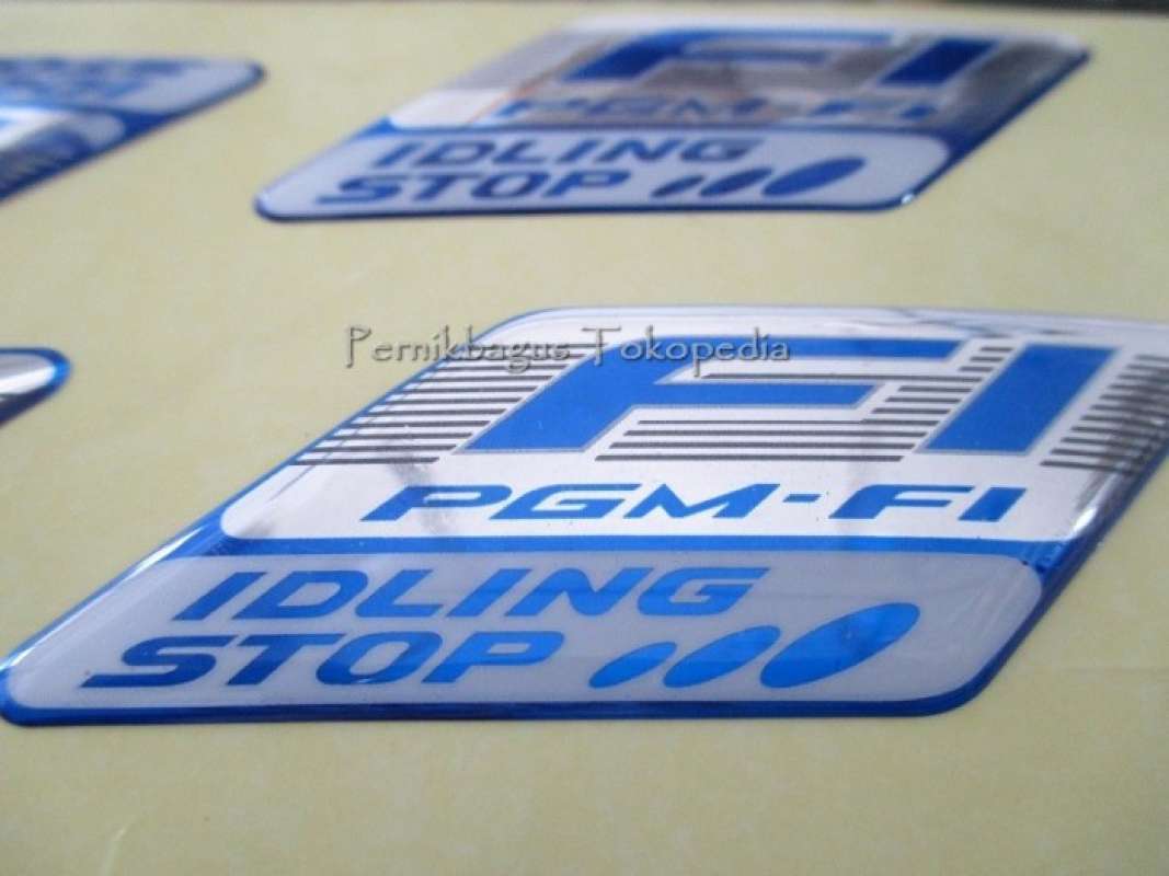 Jual Stiker Emblem Pgm-Fi Fi Iss Idling Stop Logo 100% Original Hgp ...