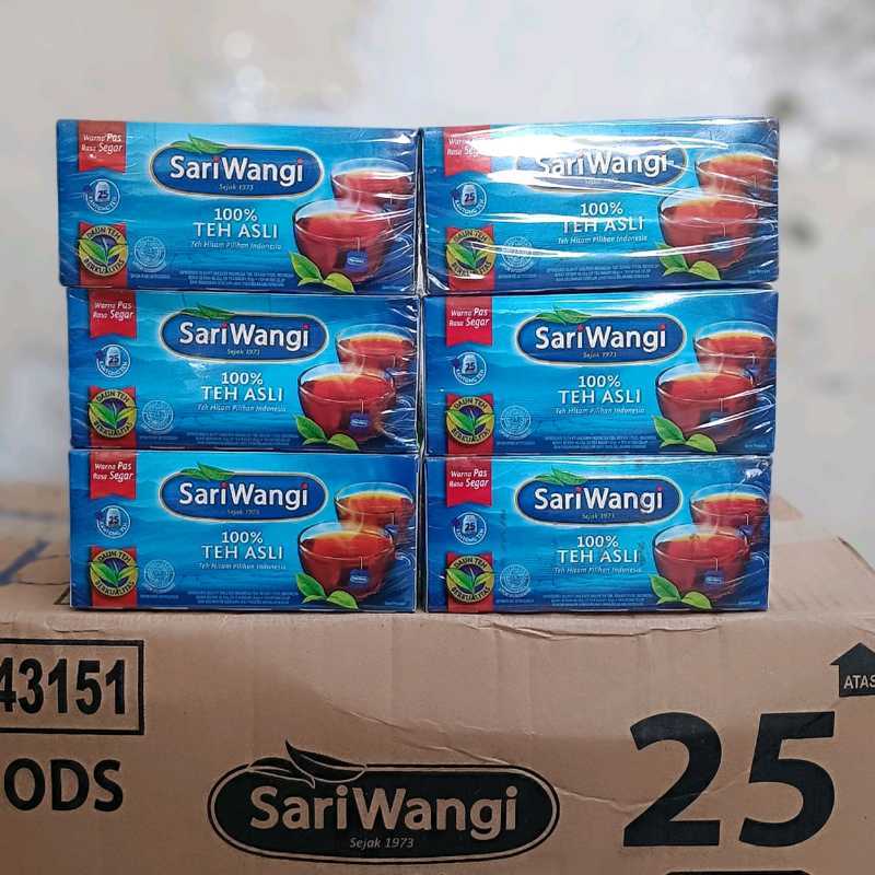 Jual SariWangi Teh Celup 1box isi 25kantong di Seller indra grosir ...