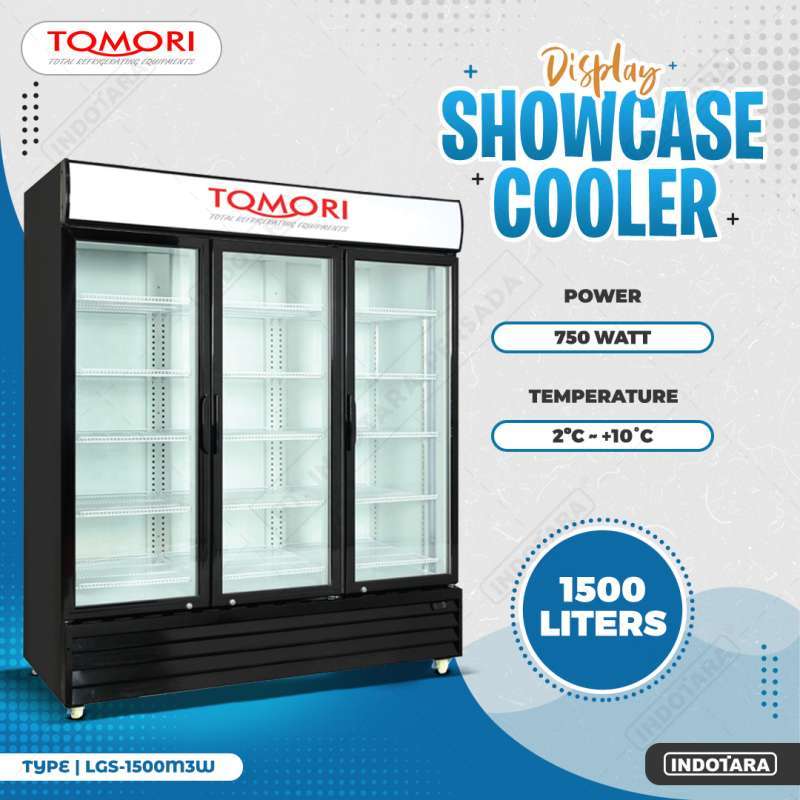 Jual Tomori Display 3 Pintu / Showcase Cooler 1500 Liter Lgs-1500m3w Di ...