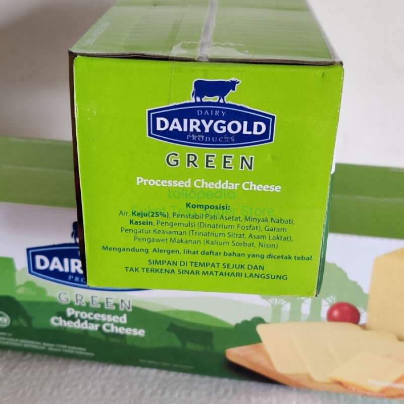 Promo Dairygold Green Cheddar Cheese Keju Balok 2kg Murmer Diskon 33% ...