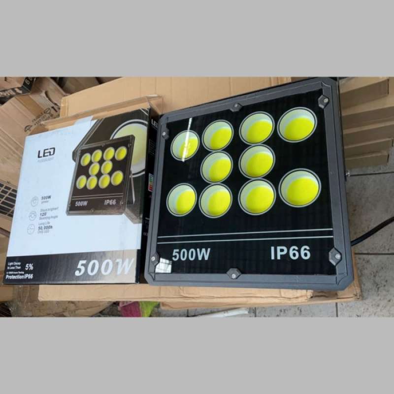 Promo Lampu sorot led tembak 500w 500 watt flood light led sorot 500watt - Multicolor EURO 500 ...