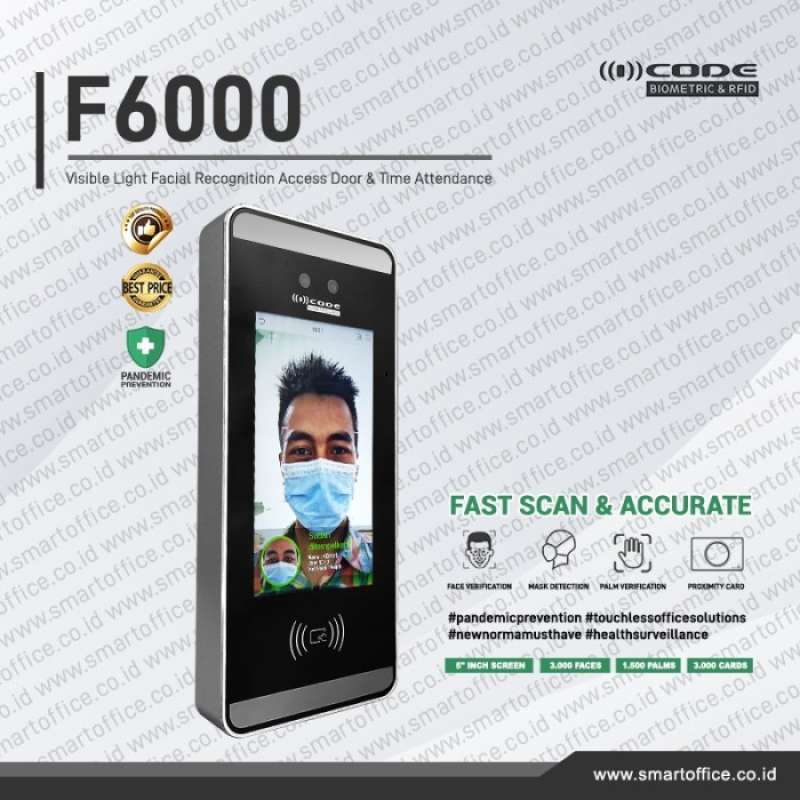 Promo Mesin Absensi Akses Pintu Rfid Scan Wajah Telapak Touchless ...