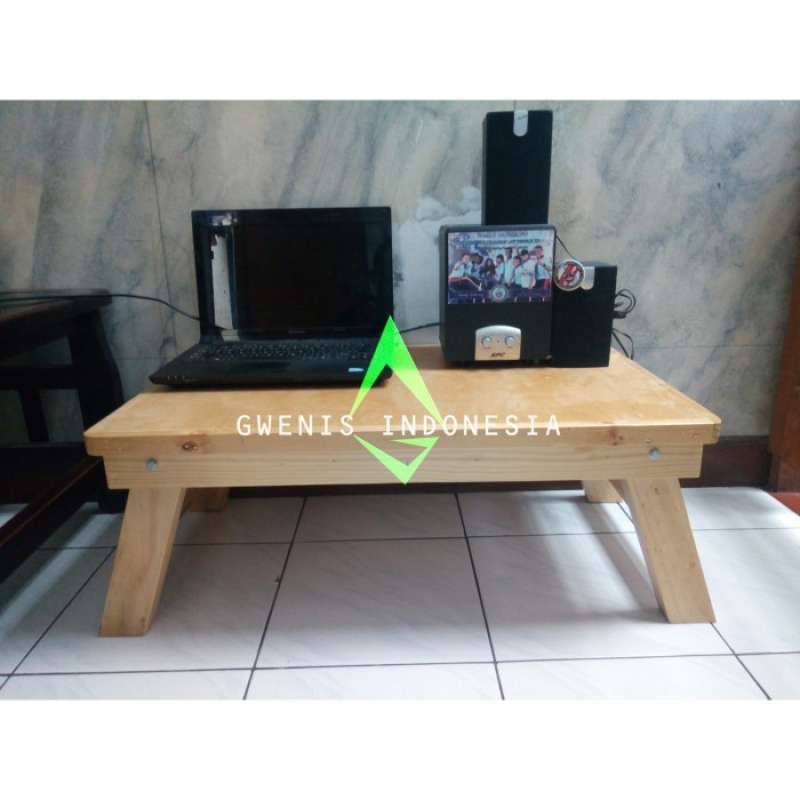 Jual CUSTOM MEJA LIPAT LAPTOP LESEHAN KAYU JATI BELANDA UKURAN DI ...
