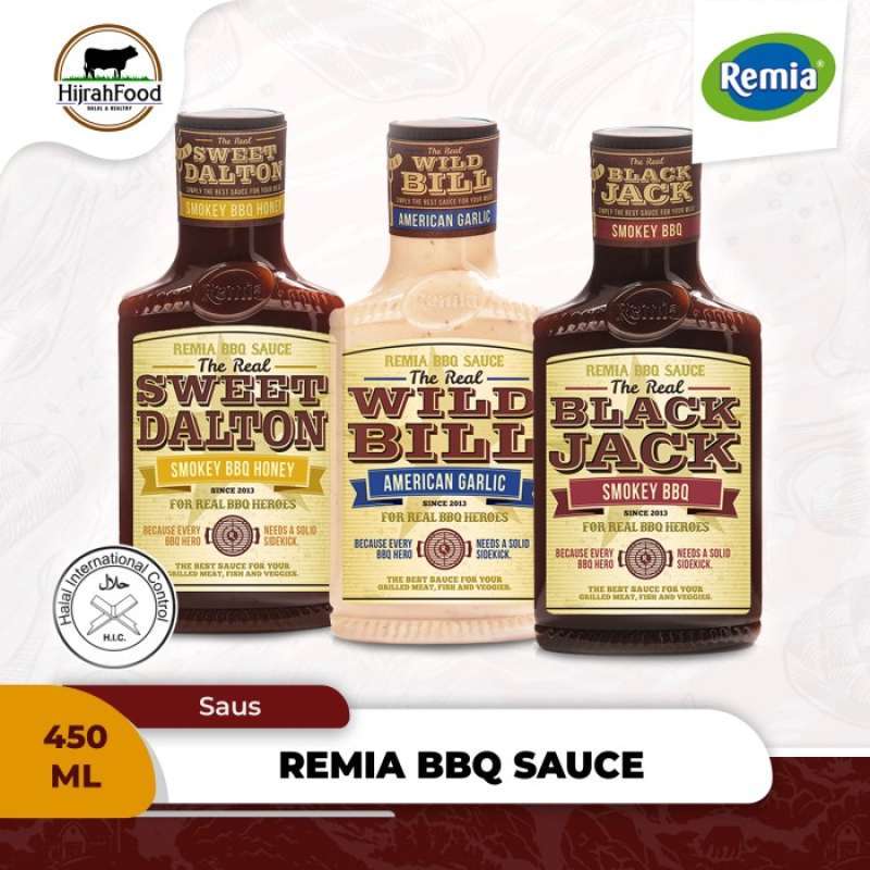 Promo Remia Saus Smokey BBQ / Smokey BBQ Honey / American Garlic BBQ ...