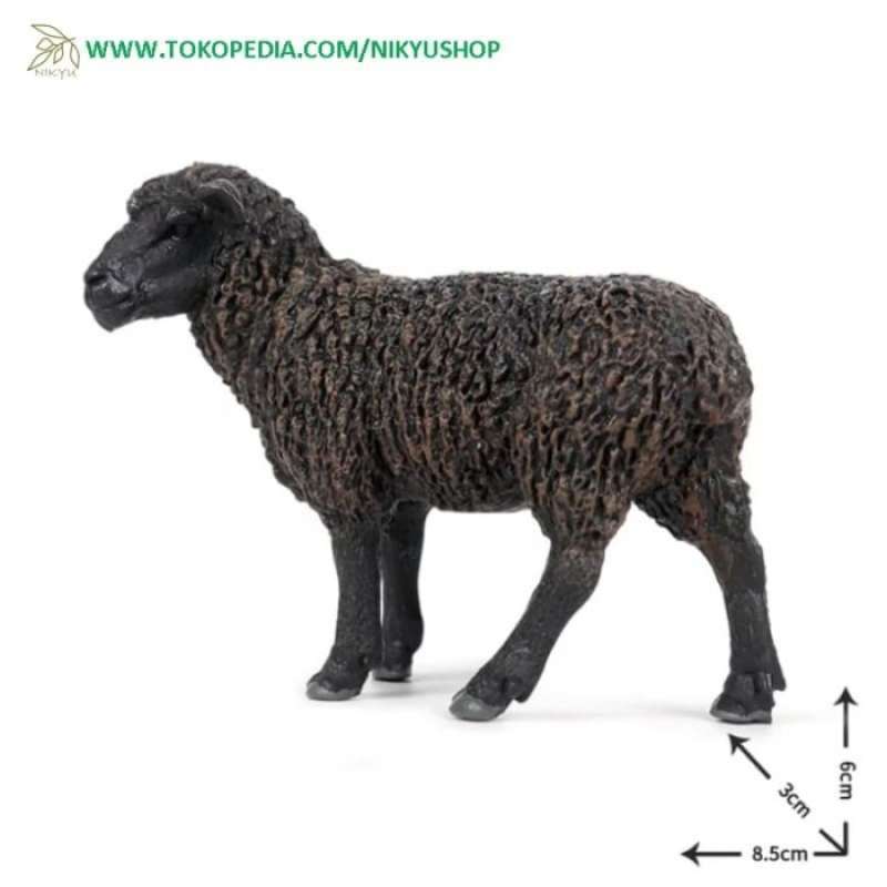 Promo MAINAN EDUKASI PAJANGAN KOLEKSI HEWAN DOMBA HITAM BLACK SHEEP ...