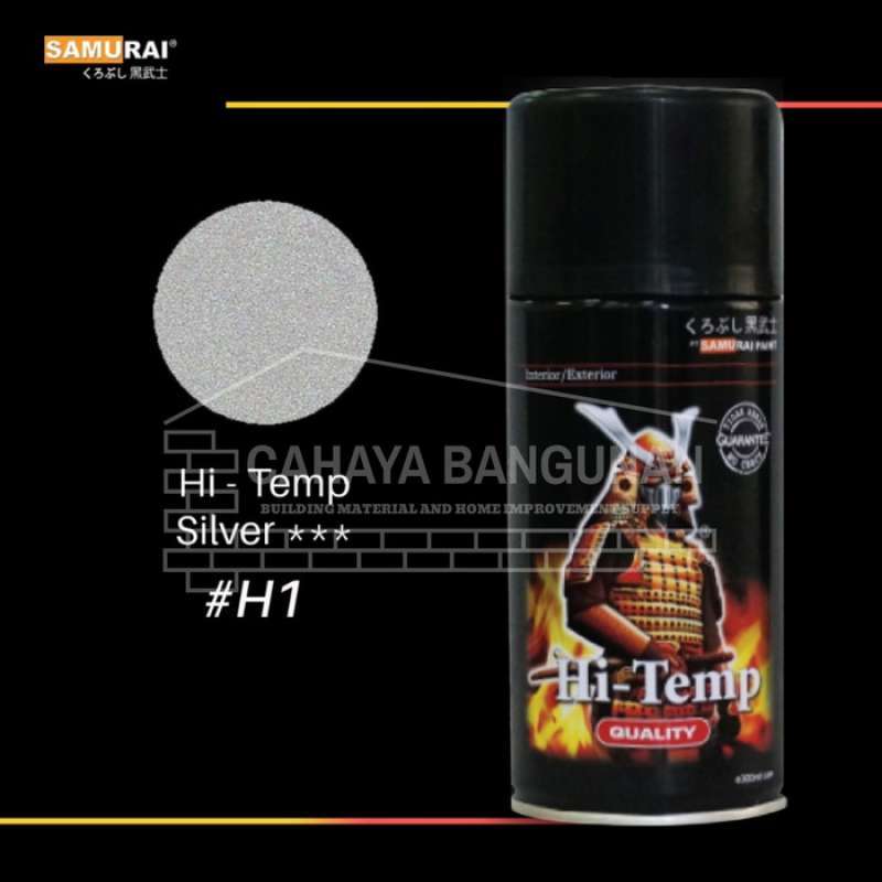 Jual SAMURAI PAINT PILOX HI-TEMP HiTemp H1*** Silver Cat Tahan Anti ...