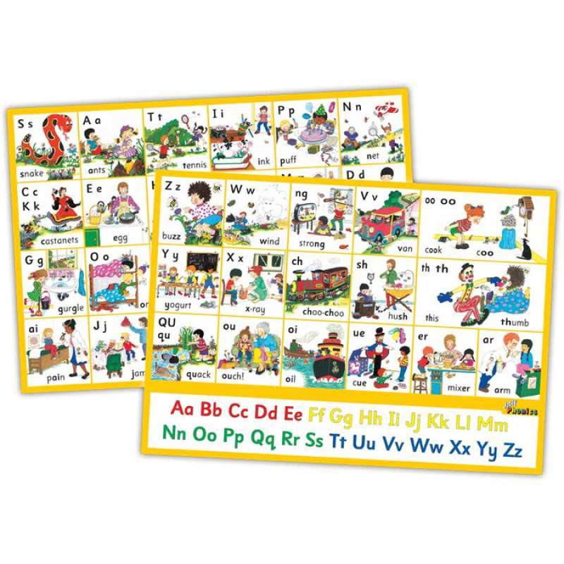 Promo Jolly Phonics Letter Sound Wall Charts (in print letters) Diskon ...