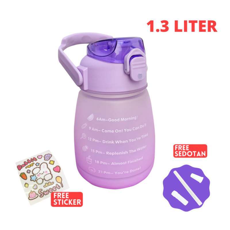 Jual botol minum gradasi 2 liter / 1.3 liter / 1 liter botol minum ...
