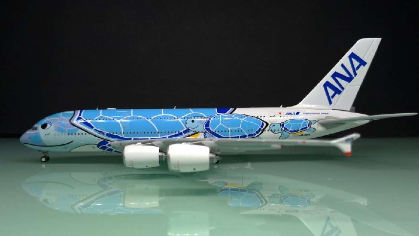 Promo ANA Airlines A380 Blue Turtle JA381A By JC Wings 1:400 Scale ...