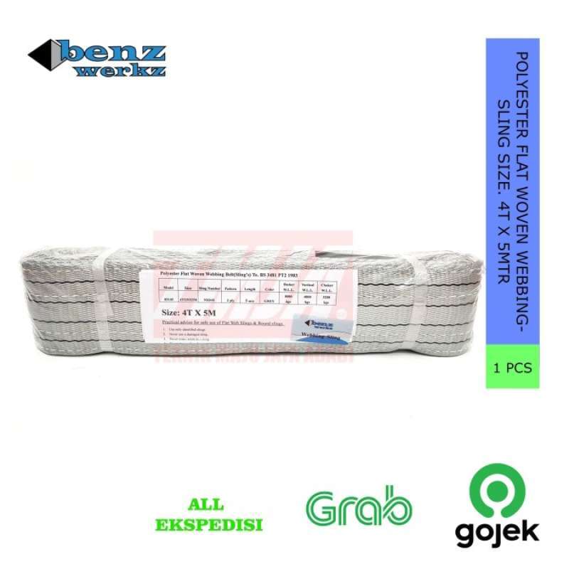 Promo BENZ Webbing Sling 4Ton x 5Mtr / 4T x 5M Diskon 23% di Seller Gamora store - Cengkareng ...