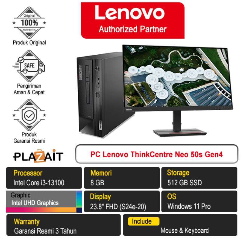 Jual Pc Lenovo Thinkcentre Neo 50s Gen4 - 31p12jhs03f00 /intel Core I3-13100/8gb/512gb Ssd/intel ...