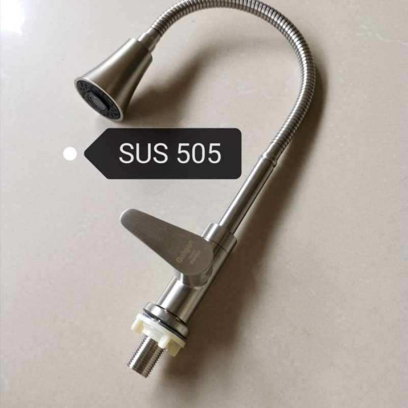 Promo Kran Angsa Soligen 505 Stainless - Kran Sink Meja - Tanam Diskon 23% di Seller Kartizy ...