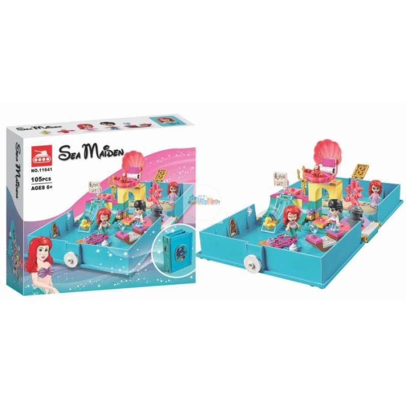 Promo BRICKS DISNEY PRINCESS BELLE MULAN ARIEL FROZEN ELSA BEAUTY ...