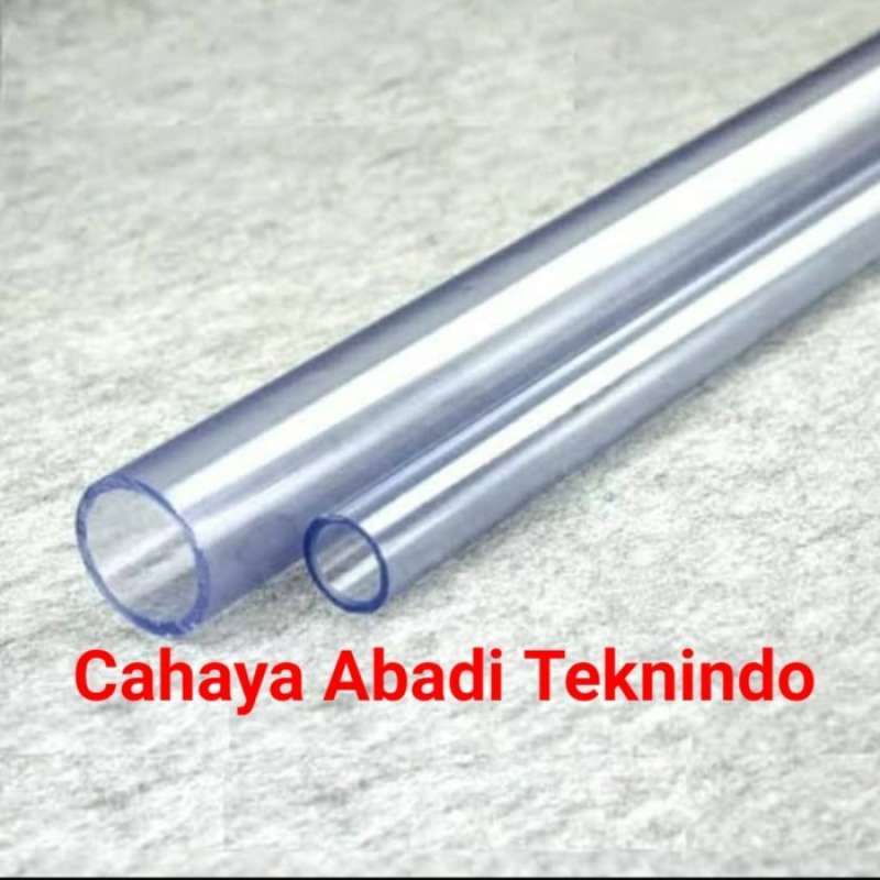 Promo Pipa PVC bening 3/4 x 100cm - Pipa PVC Transparan SCH 40 Diskon ...