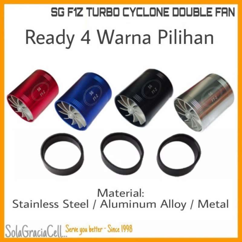Promo Cyclone Intake Double Fan-2 Kipas Penghemat Bbm/bahan Bakar ...