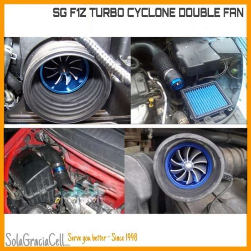 Promo Cyclone Intake Double Fan-2 Kipas Penghemat Bbm/bahan Bakar ...