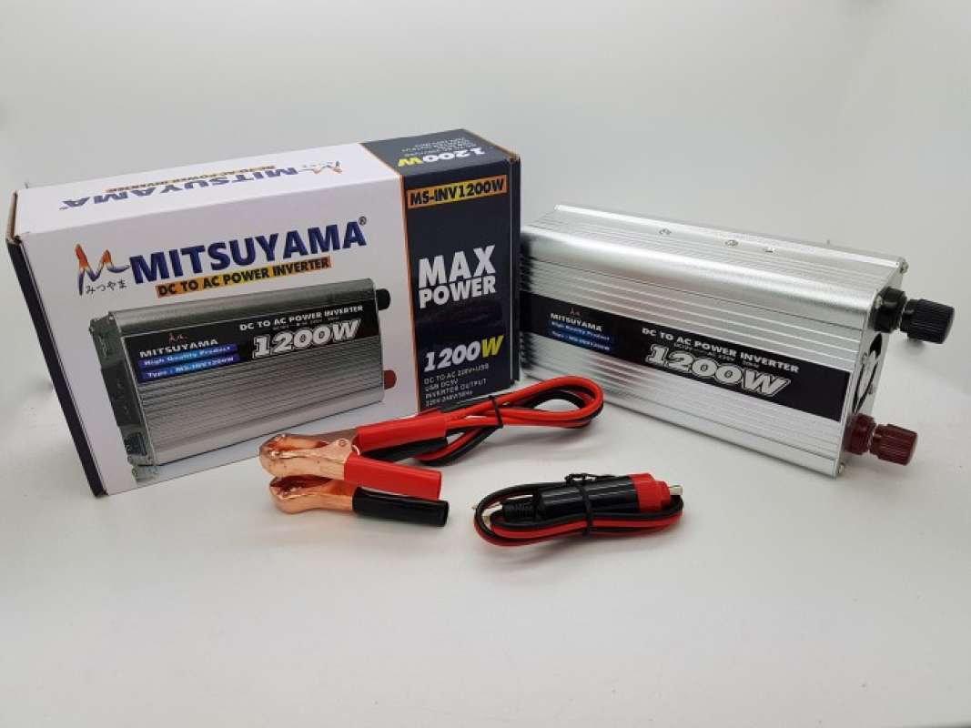 Promo dc to ac power inverter 1200watt Merk MITSUYAMA with USB 5v ...