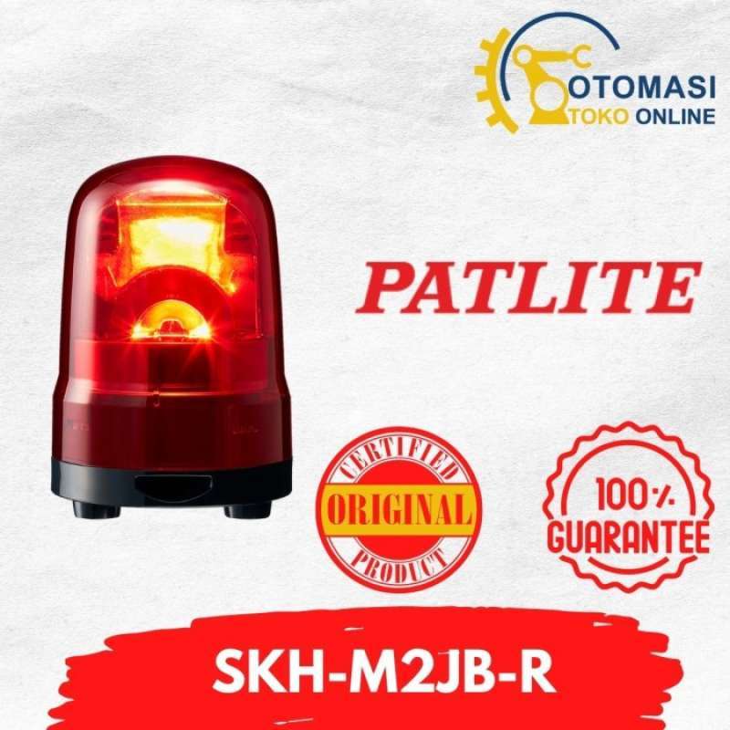 Promo Patlite Skh-m2jb-r Rotating Light Merah Buzzer Beacon Diskon 23% Di Seller Surota Aska ...
