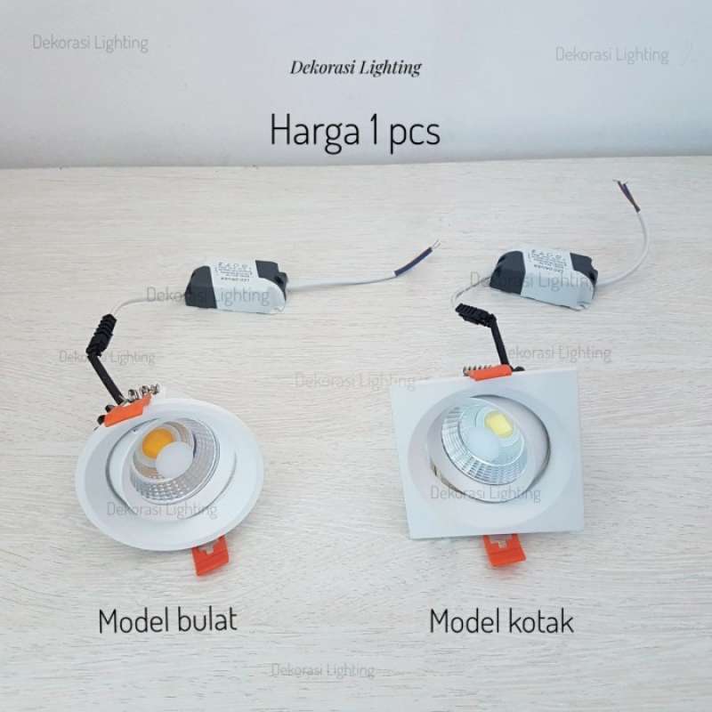 Promo Lampu downlight inbow led 5w sorot tipe kotak bulat dekorasi ...