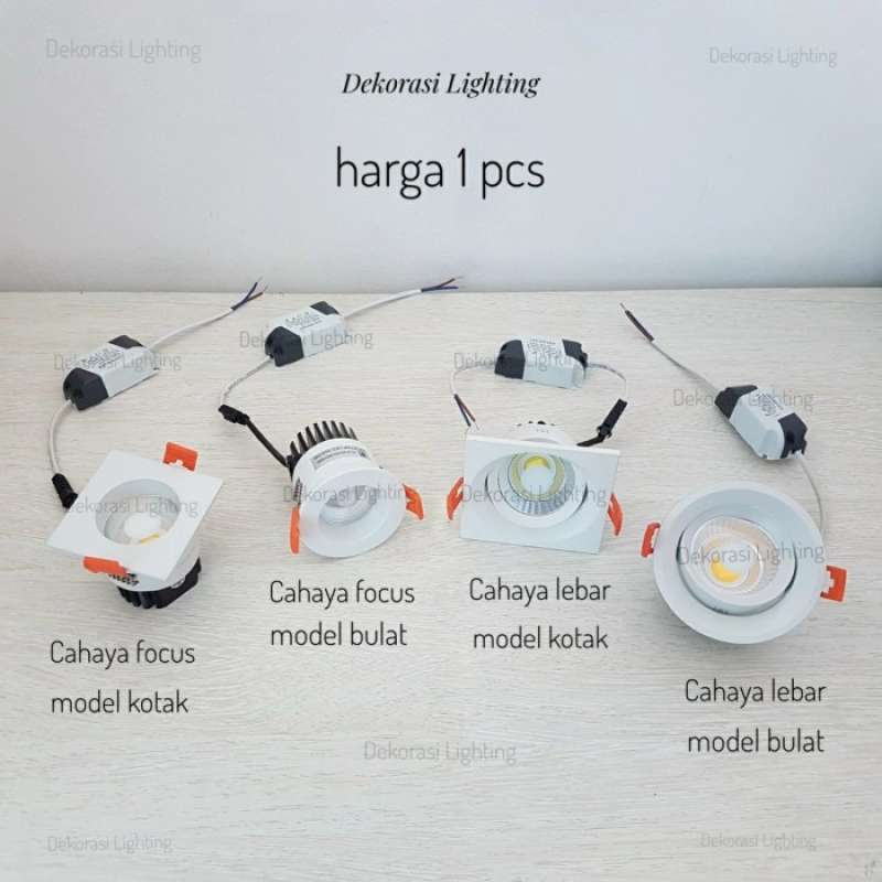 Promo Lampu downlight inbow led 5w sorot tipe kotak bulat dekorasi ...