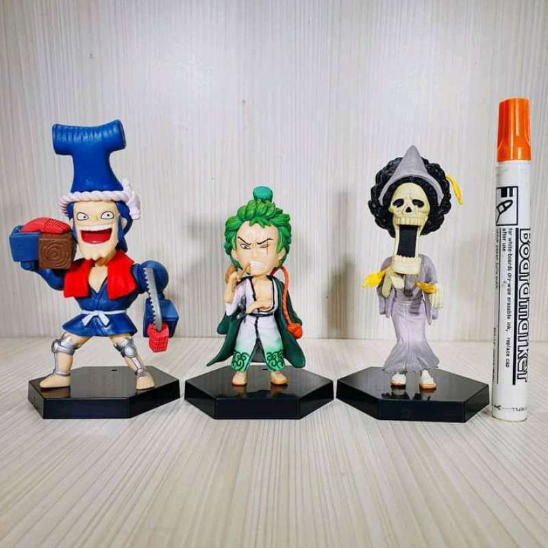 Jual mainan static figure one piece luffy usopp sanji robin nami zoro ...